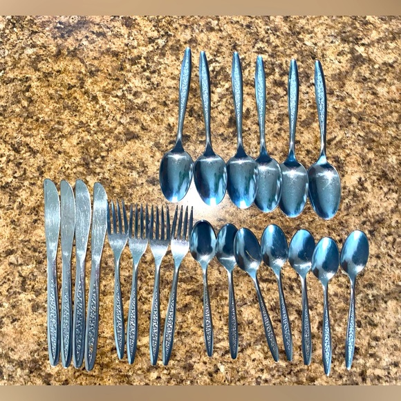 Dining | Vintage Flatware Customcraft Daisy Flowers 196s Stainless ...